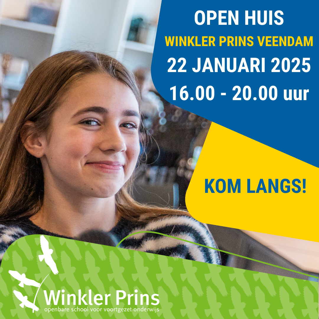 Winkler Prins verwelkomt toekomstige brugklassers tijdens Open Huis ...